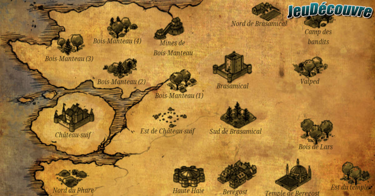 Carte complète de BGee